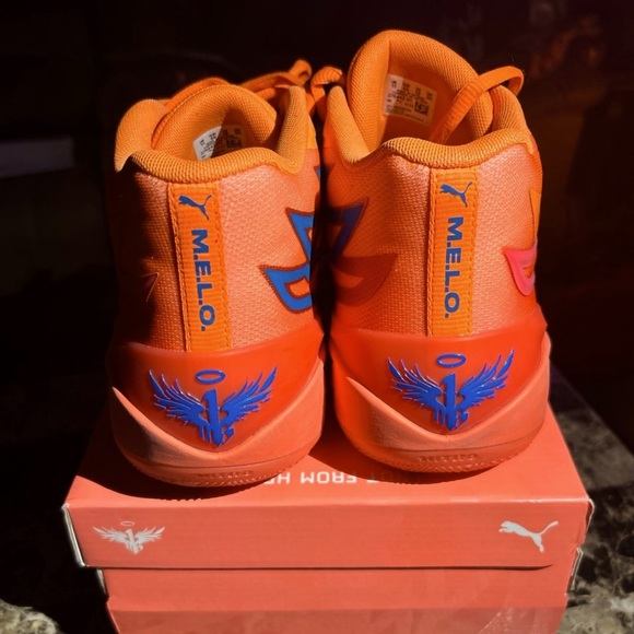 Puma | Shoes | Mens Basketball Shoes Lamello Ball Fiery Orange Like New ...